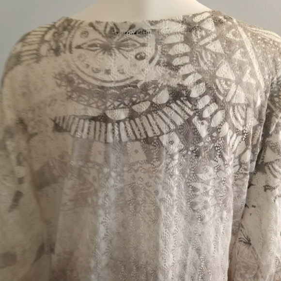 M Made In Italy | Tops | Made In Italy Knit Long Sleeve Crochet Top ...